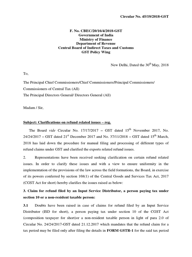 Circular No.45 | PDF | Taxes | Value Added Tax