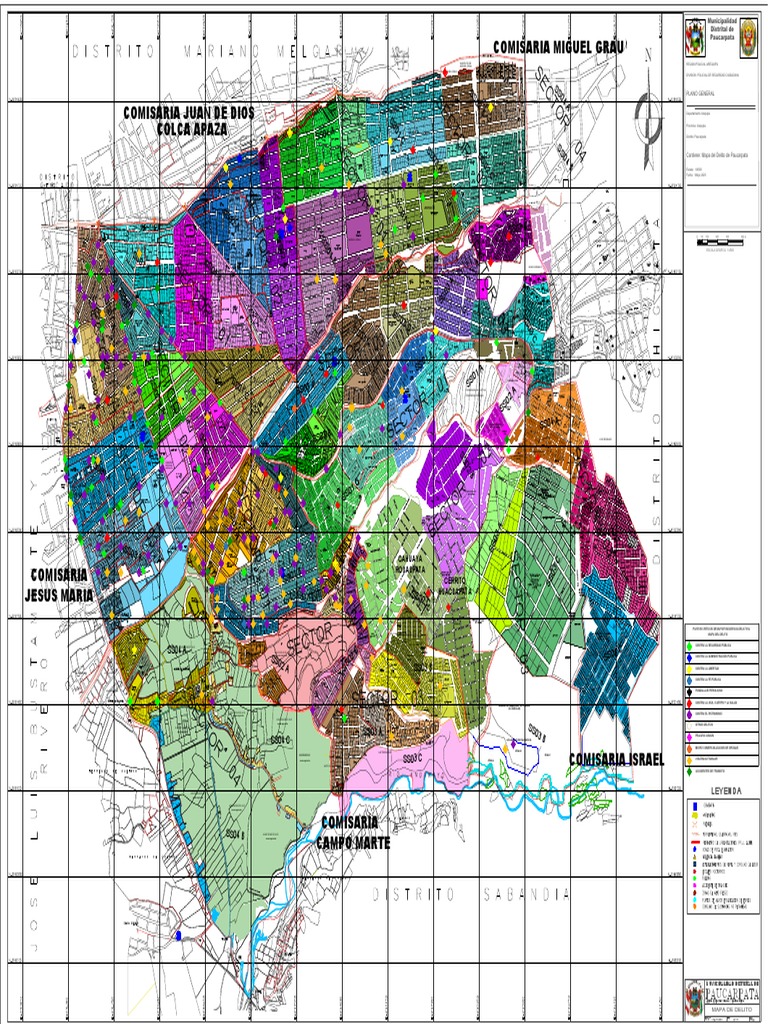 01.-Paucarpata - Plano-Neas-Mdp - Basico Mapa Del Delito | PDF