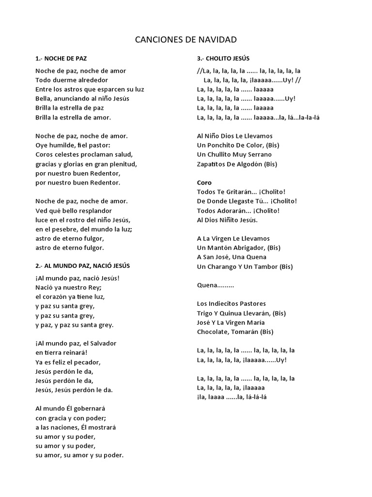 Canciones de Navidad | PDF | Navidad