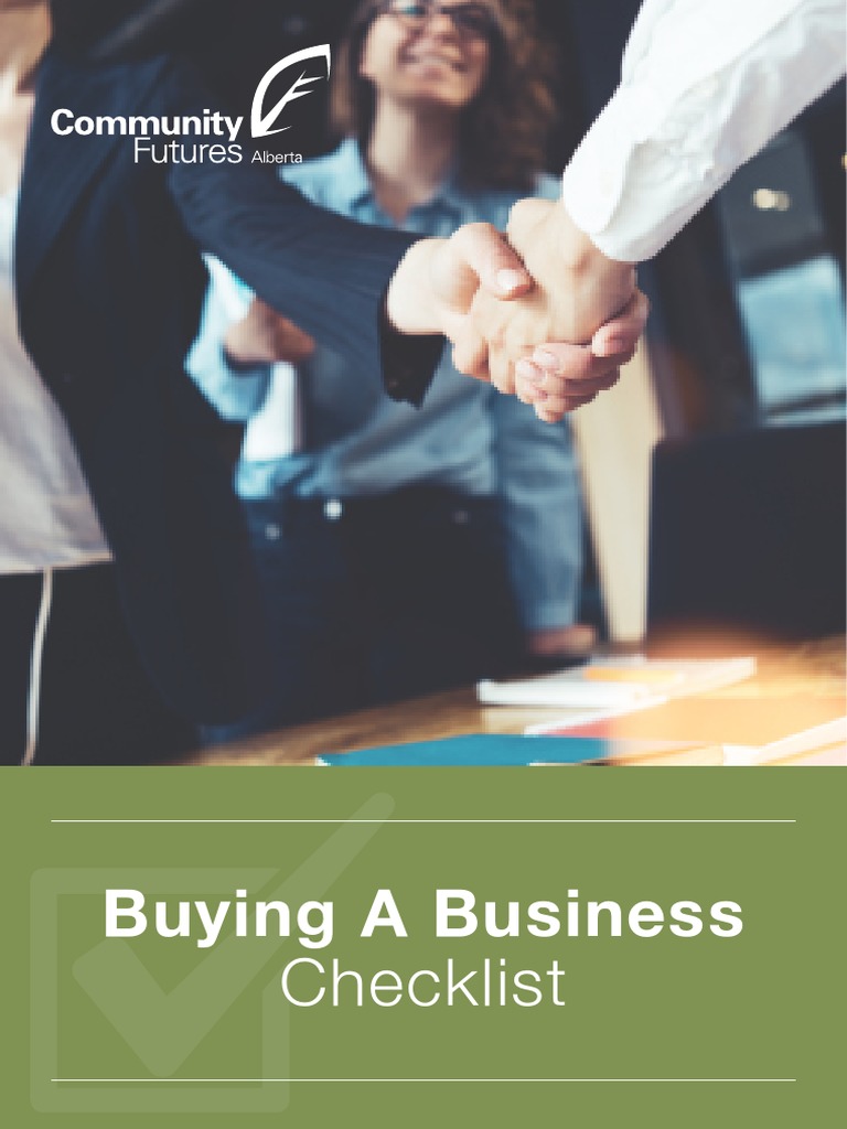 Buying A Business Checklist V1 4 Download Free Pdf Employment