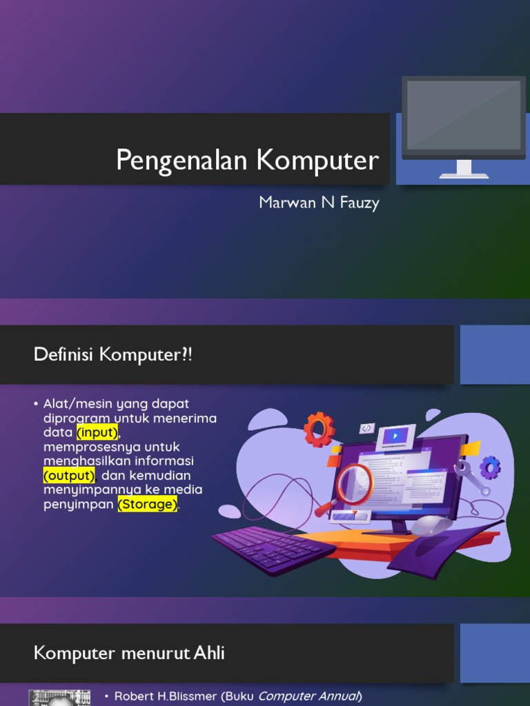 Pertemuan 1 - Pengenalan Komputer-New | PDF