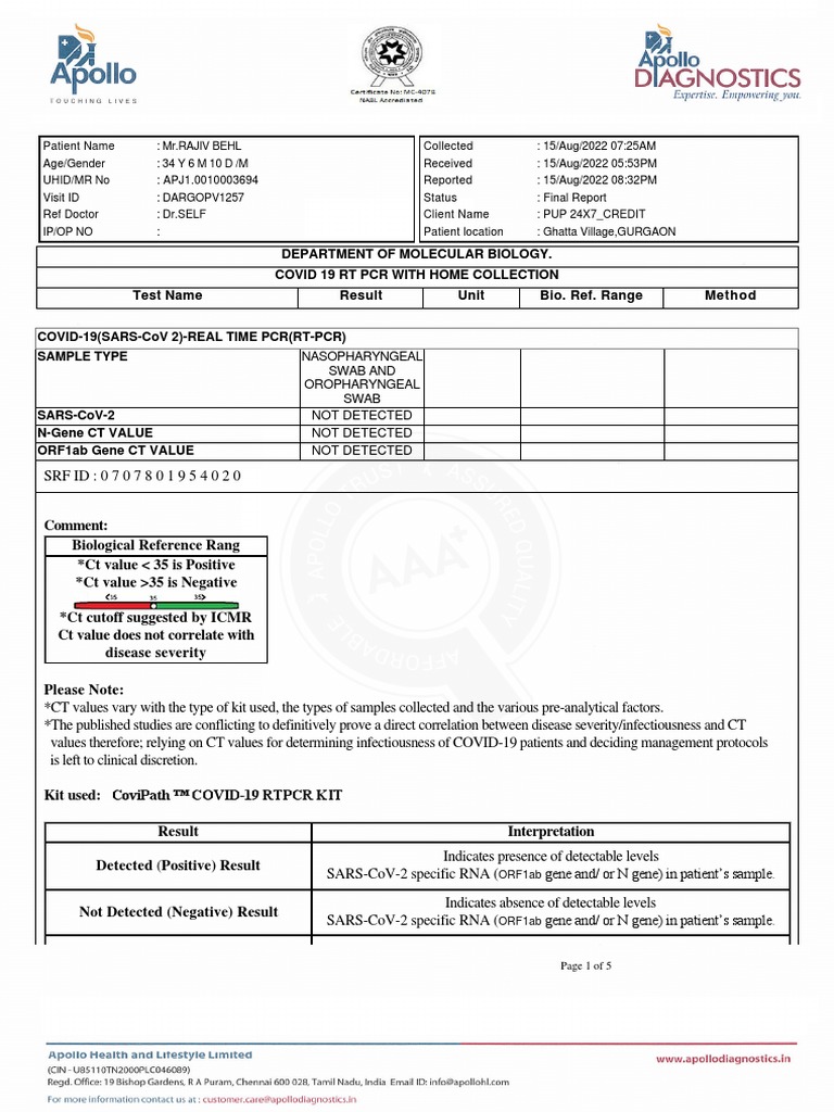 Covid Report | Download Free PDF | Virus | Reverse Transcription ...