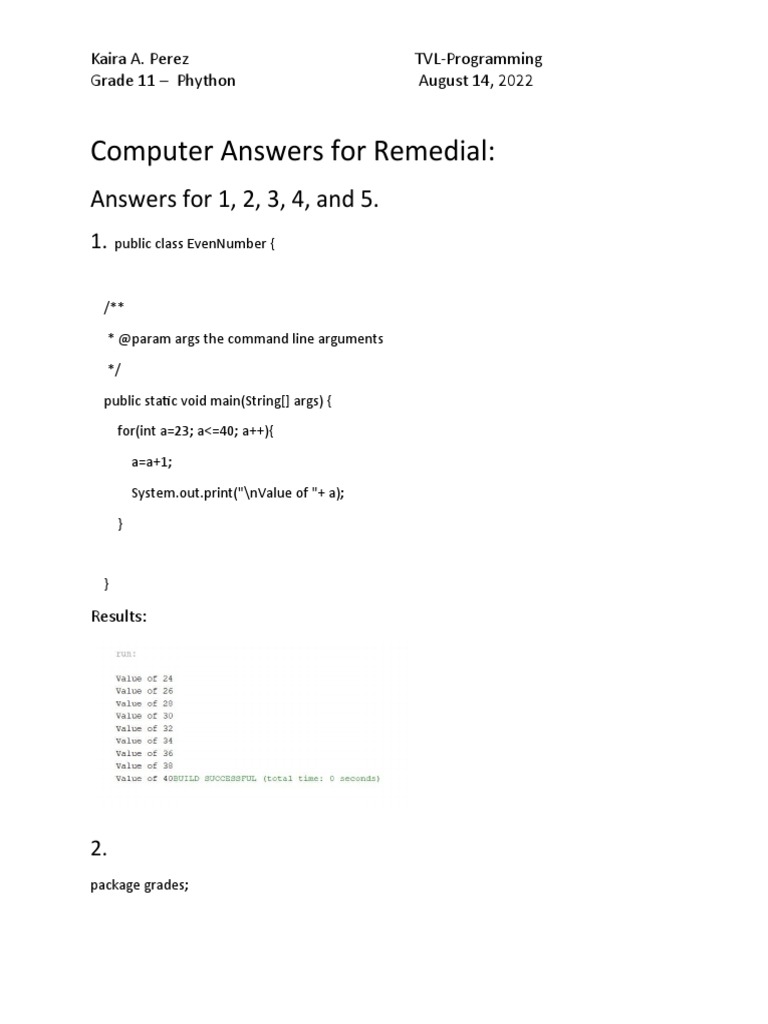 Document For Programming Pdf Computer Science Computer Engineering