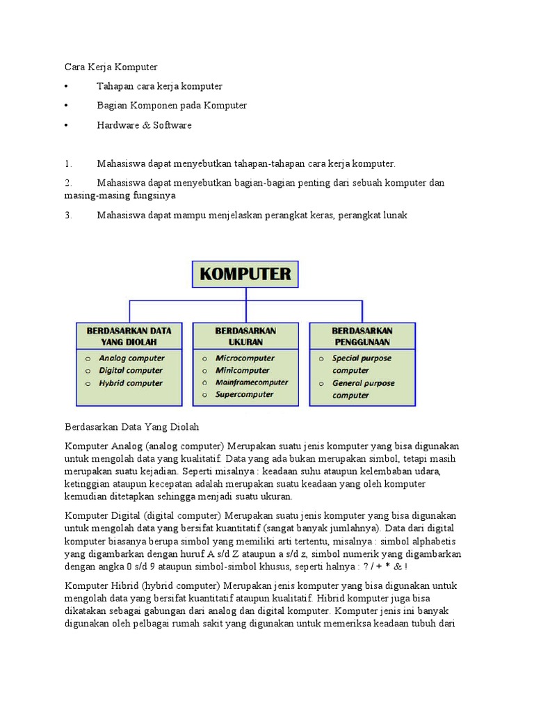 Cara Kerja Komputer | PDF | Bisnis | Komputer