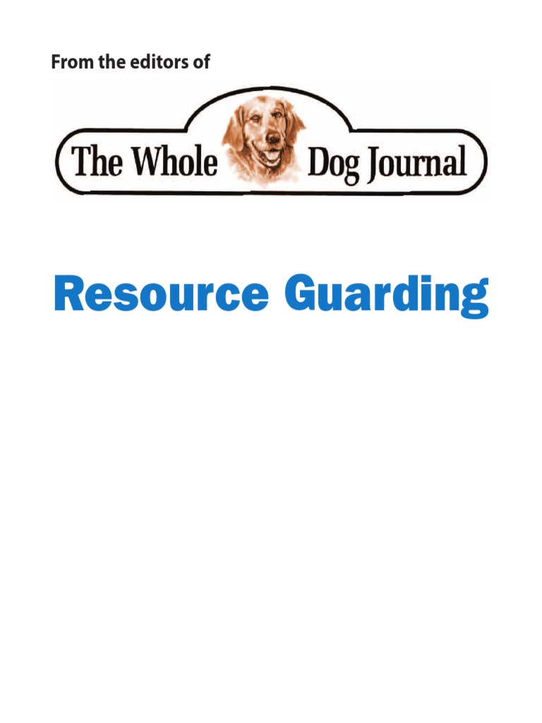 Resource Guarding | PDF | Dogs | Animal Training
