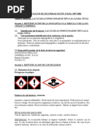 Hoja de Seguridad: Trapos Contaminados | PDF | Contaminación | Agua