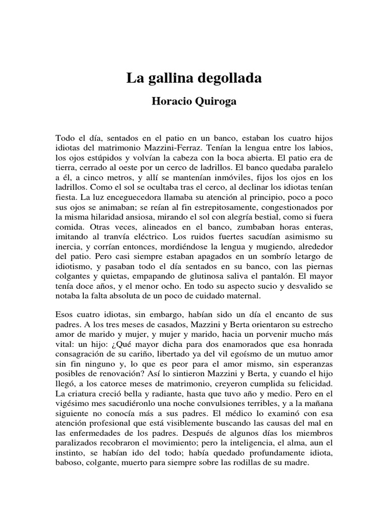 La Gallina Degollada | PDF | Amor