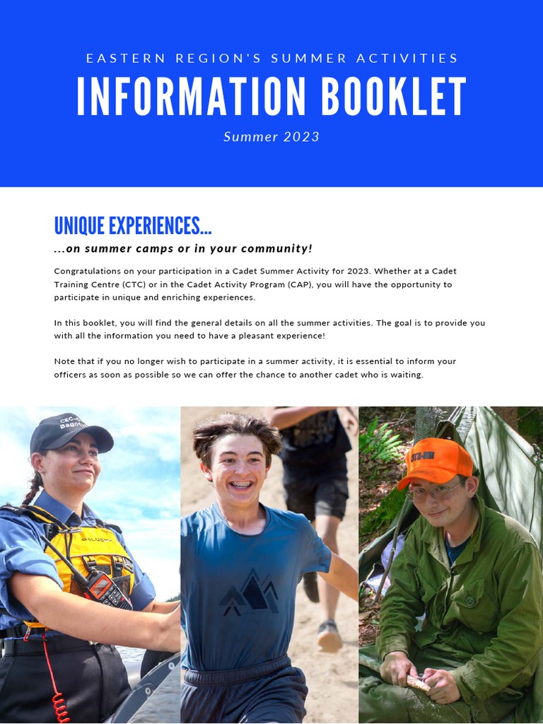 CTC - Summer Info Booklet 2023 | PDF | Facebook | Glasses