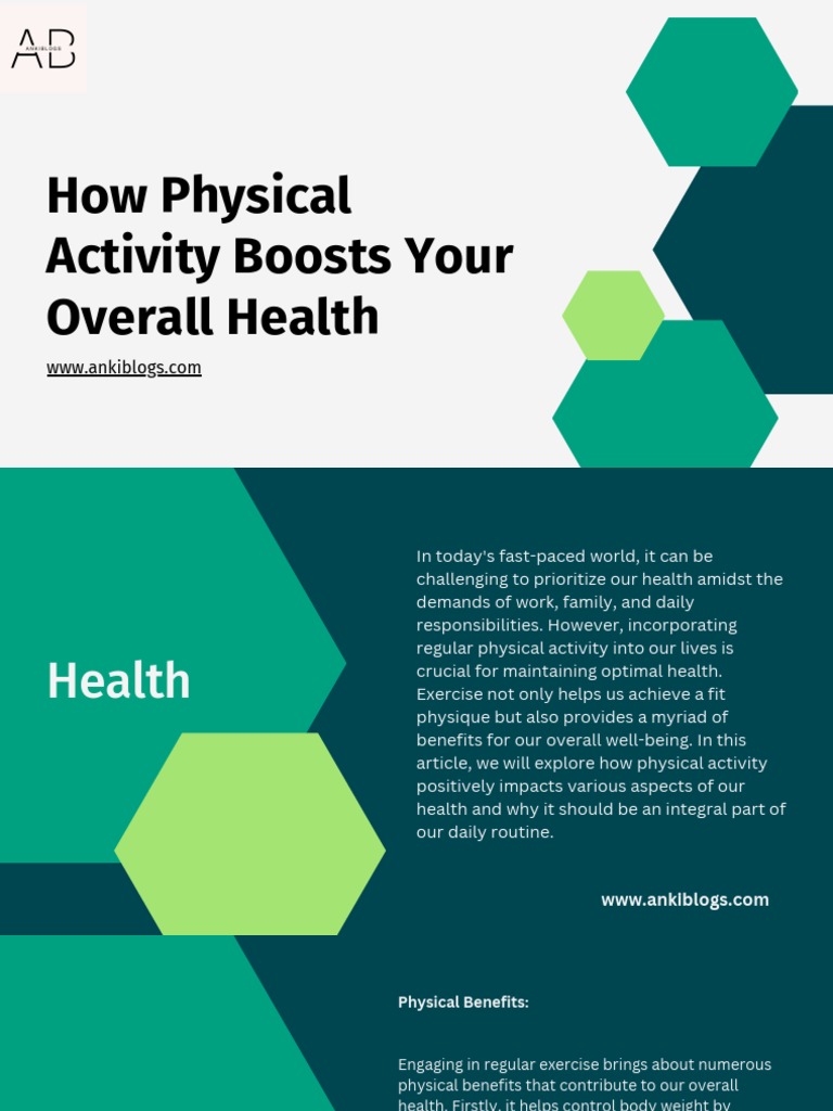 How Physical Activity Boosts Your Overall Health | PDF | Sleep ...