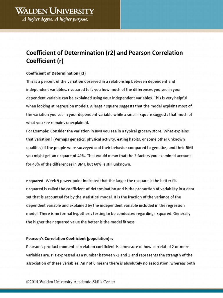 Correlation | Download Free PDF | Coefficient Of Determination | Statistics