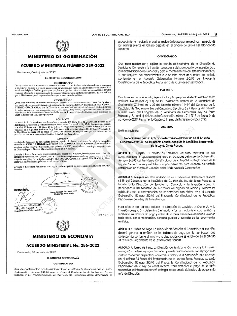 Acuerdo Ministerial 286-2022 | PDF