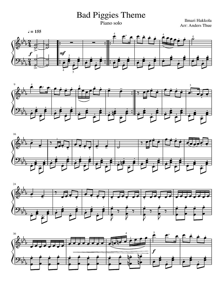 Bad Piggies Theme | PDF