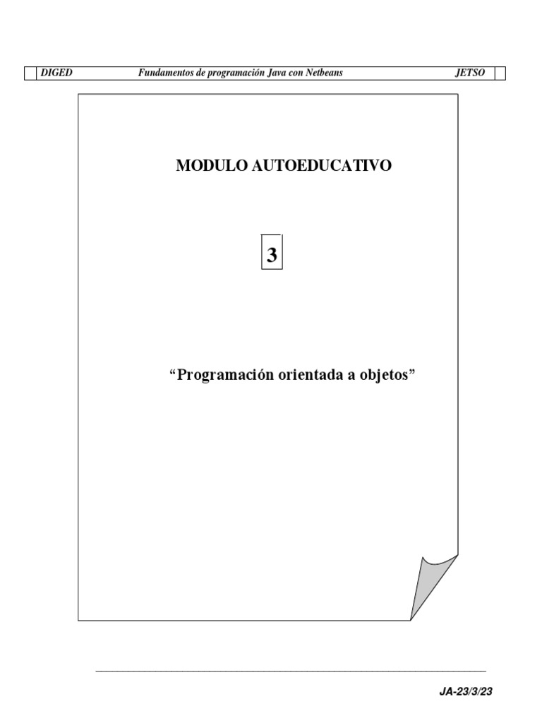 3 | PDF | Objeto (informática) | Herencia (Programación Orientada a Objetos)