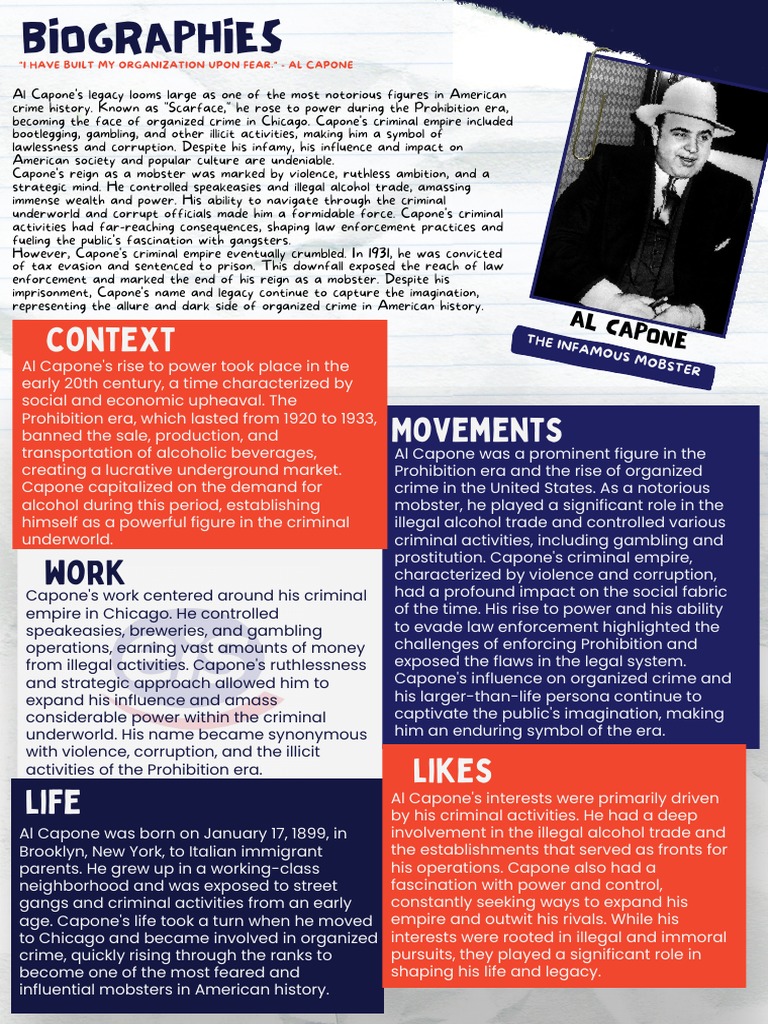 Al Capone Biography - TTC 2023 | PDF | Al Capone | Organized Crime