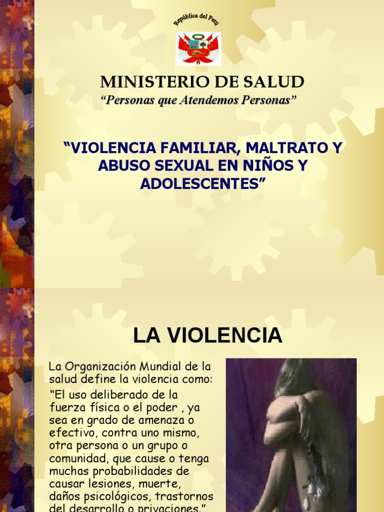 Violencia Familiar, Maltrato y Abuso Sexual en Niños y Adolescentes ...