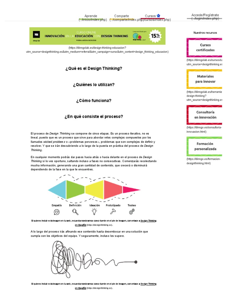 Design Thinking en Español | PDF | El pensamiento de diseño | Ciencia ...