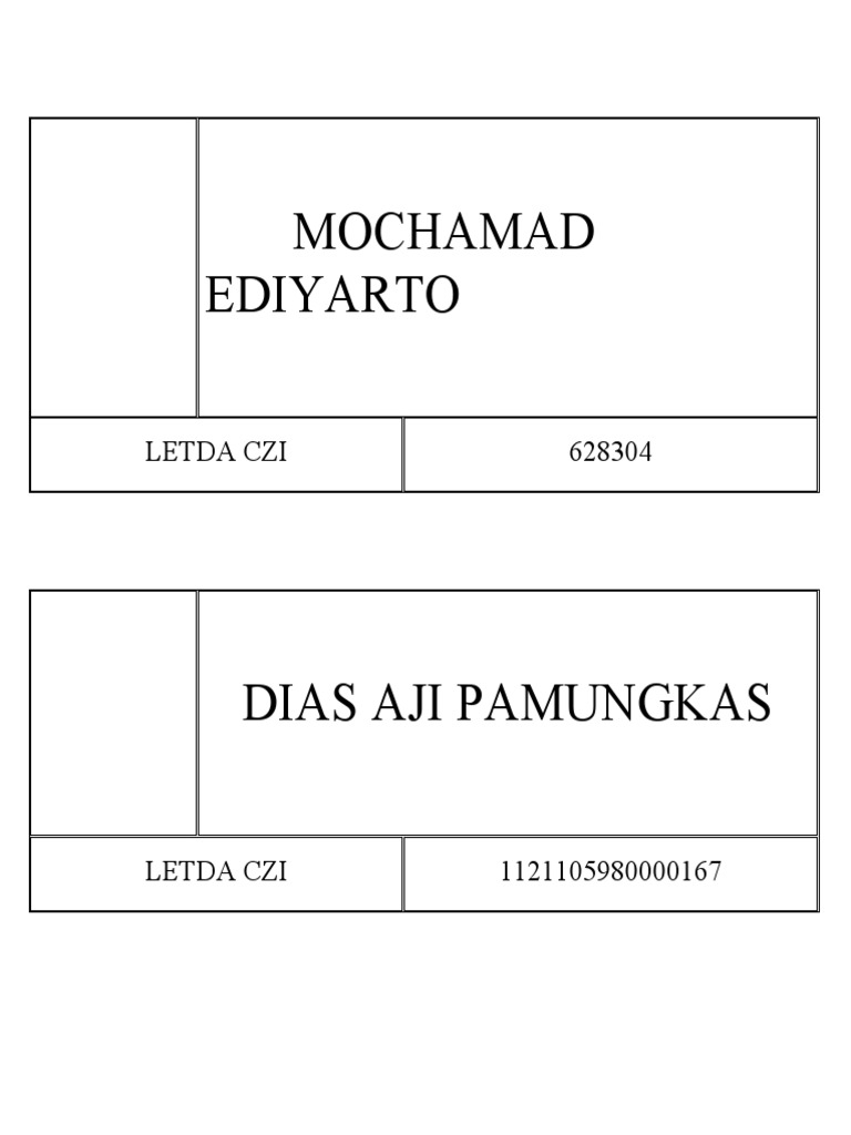 Name Tag | PDF