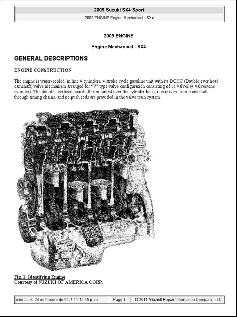 SX4 2009 | PDF | Throttle | Belt (Mechanical)