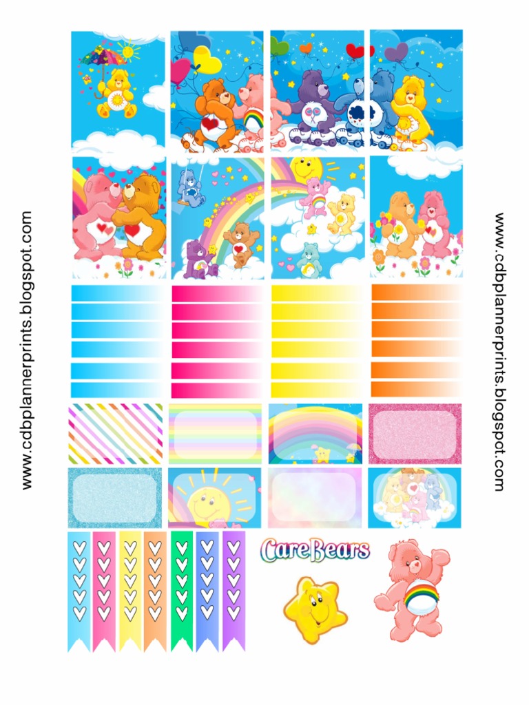 Stickers Planner Care Bears | PDF