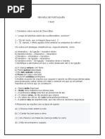 Lista de Exercicio | PDF | Assunto (gramática) | Gramática