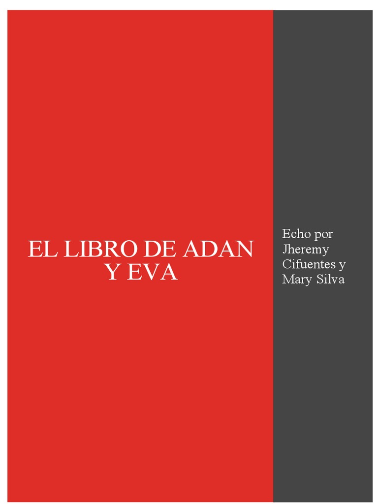 El Libro de Adan y Eva (El Inicio de La Creacion) | Descargar gratis ...