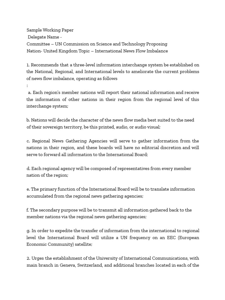 Sample working paper | PDF