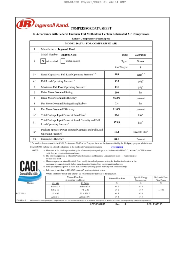 Rs160i A145 | PDF | Machines | Gases
