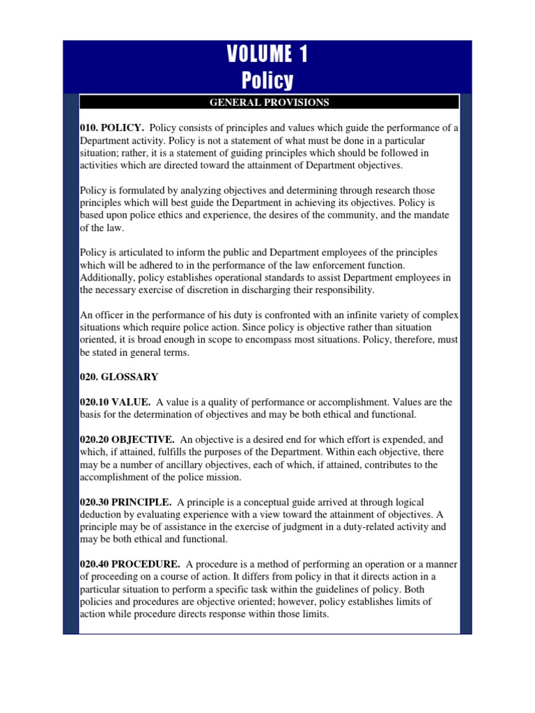 LAPD Policy and Core Values Overview | PDF | Police | Crimes