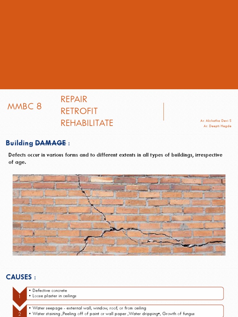 Repair & Rehabilitation | PDF | Concrete | Building Technology