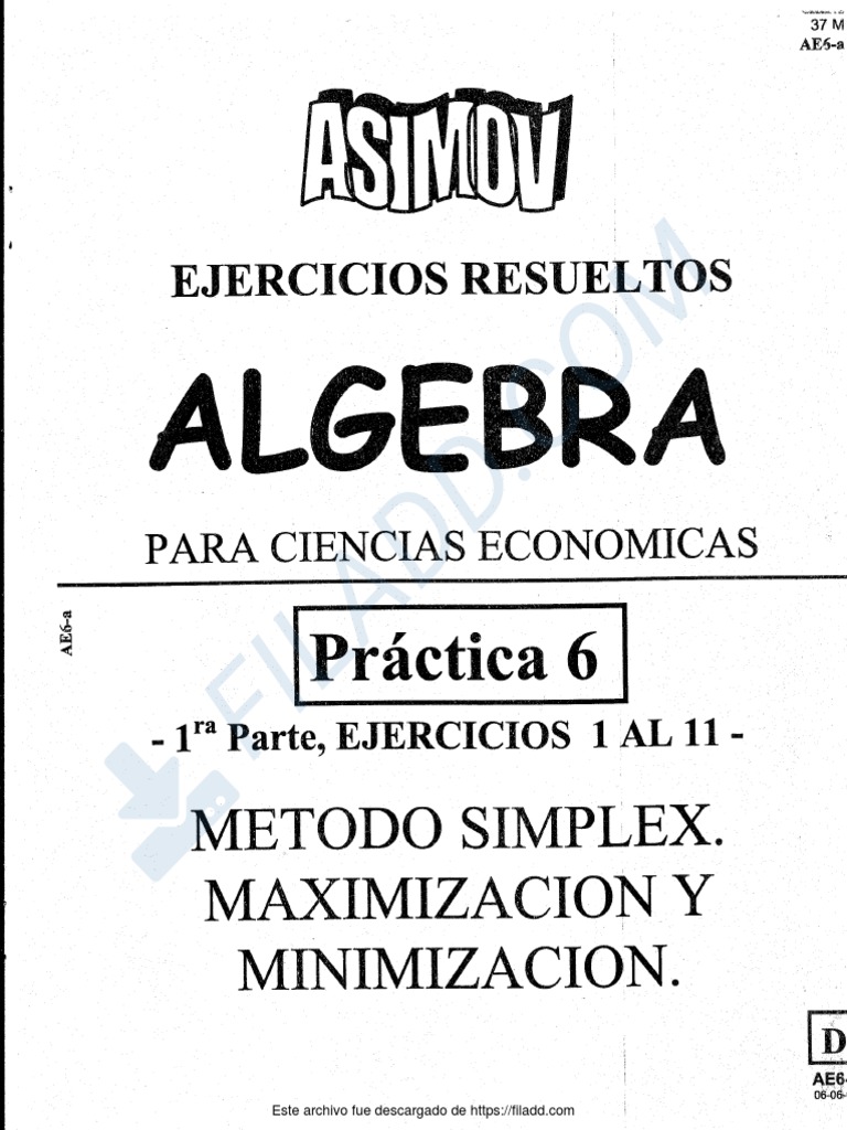 Algebra - Resueltos Pract 6 | PDF