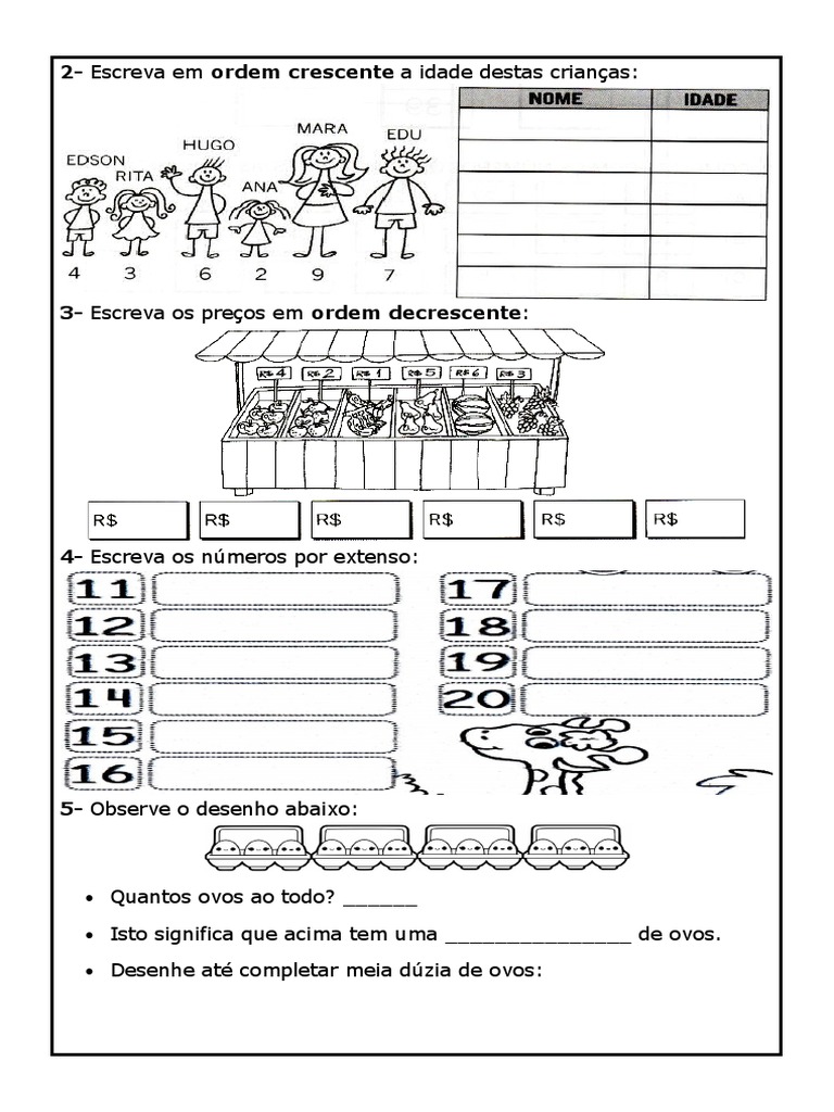 ATIV. 1° ANO 12 | PDF