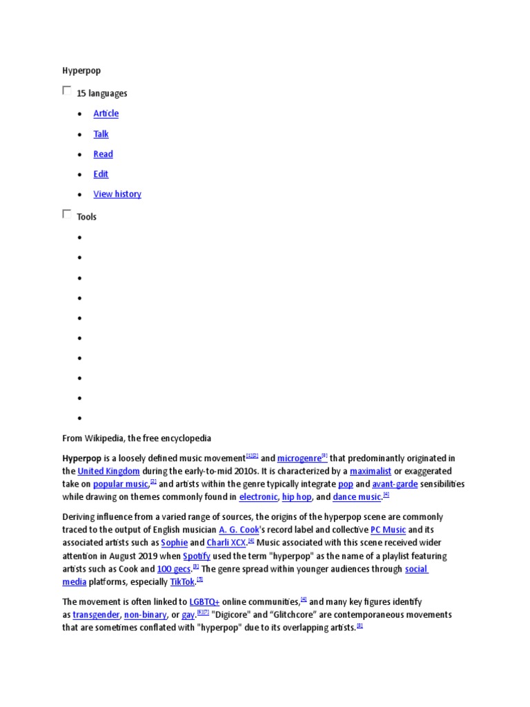 Hyperpop | PDF | Popular Music