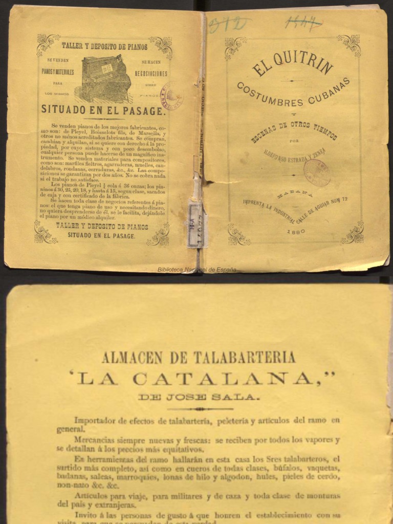 01 El Quitrin Costumbrescubanasyescenasdeotrostiempos | PDF | Ensillar | Cuba