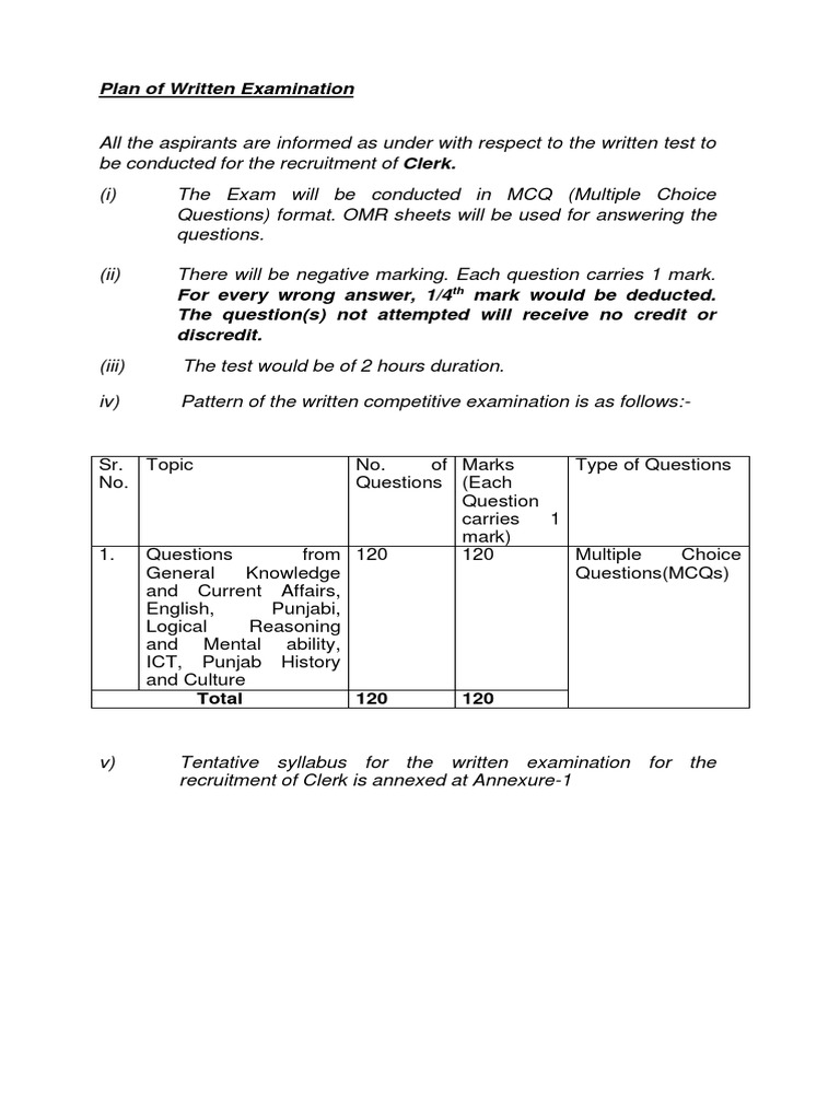 Clerk Final Syllabus Advt 15 of 2022 | PDF | Multiple Choice | Human Communication