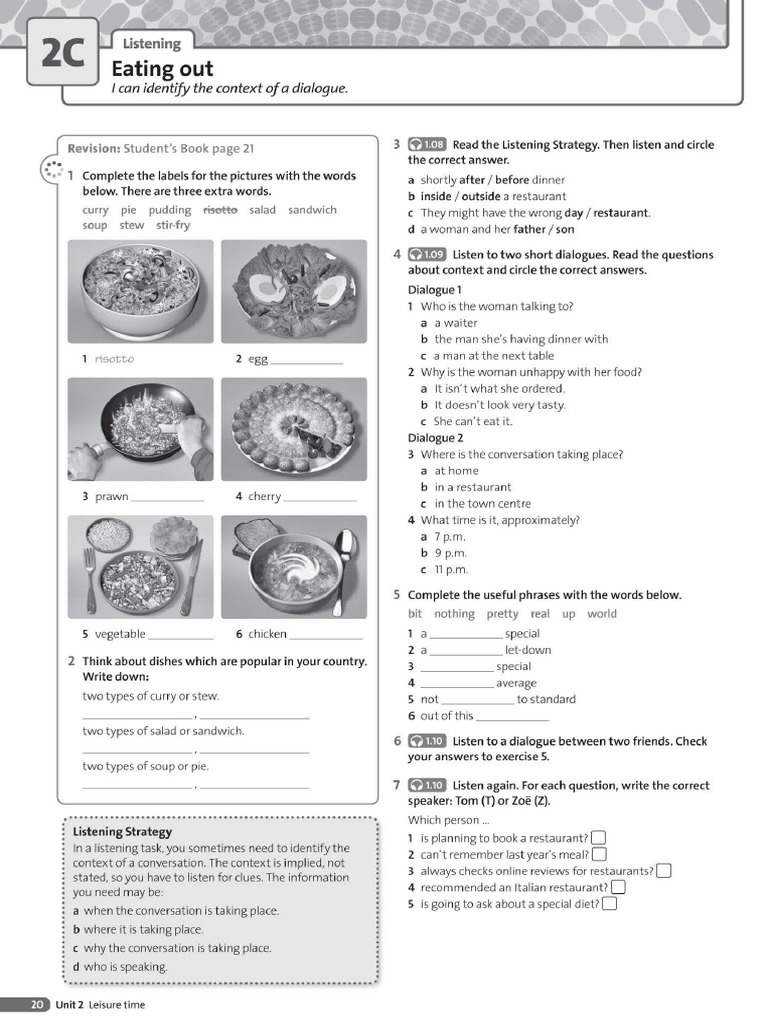 Eating Out - 2C WB Sol Int | PDF