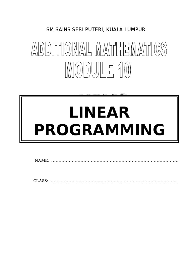 Linear Programming | PDF | Linear Programming | Mathematical Optimization
