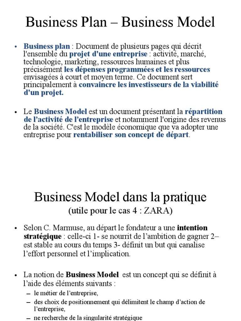 Business Plan & Business Model | PDF