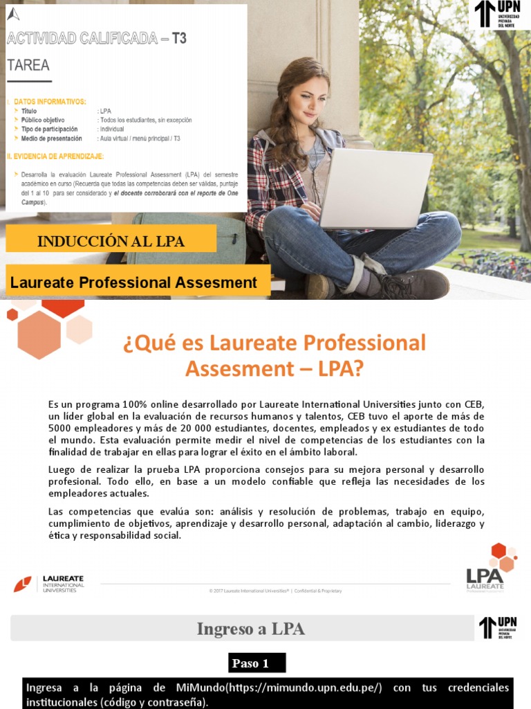 Instrucciones Cuestionario LPA | PDF