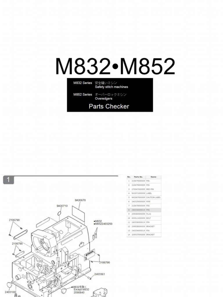 Pegasus M832, M852 | Download Free PDF | Screw | Washer (Hardware)