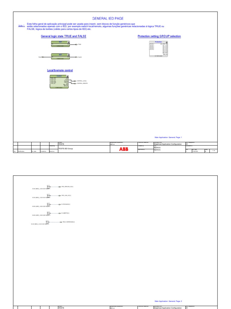 Resumo Das Configurações REF - 615 - ABB | PDF | Componentes | Eletricidade