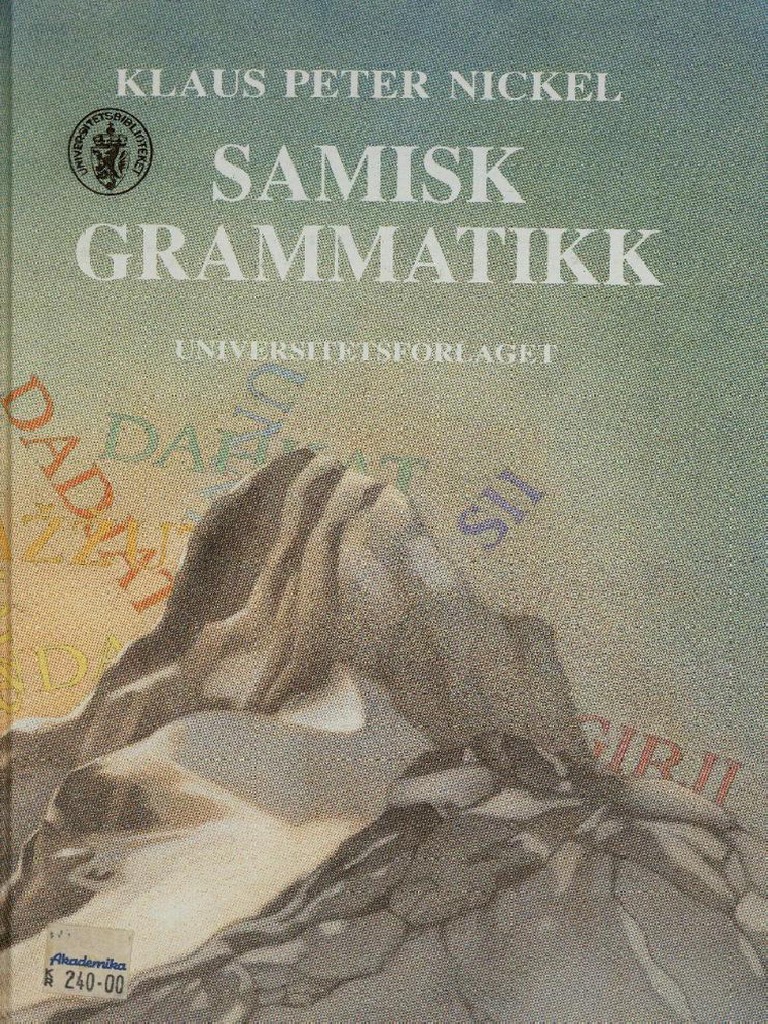 Vdoc.pub Samisk Grammatikk | PDF