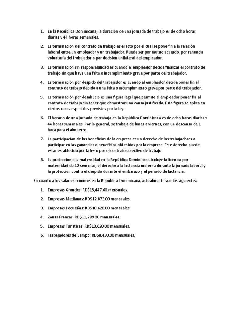 El Codigo Laboral | PDF