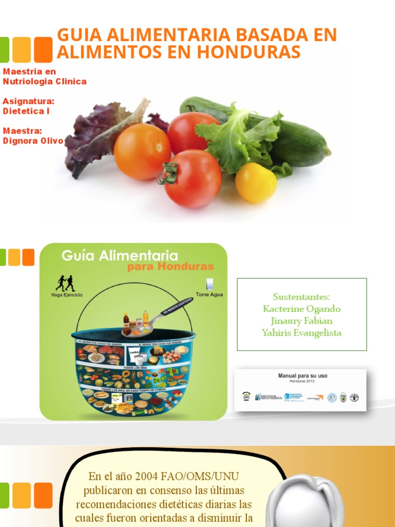 Guia Alimentaria Honduras Grupo de Dietetica | PDF | Alimentos | Vegetales
