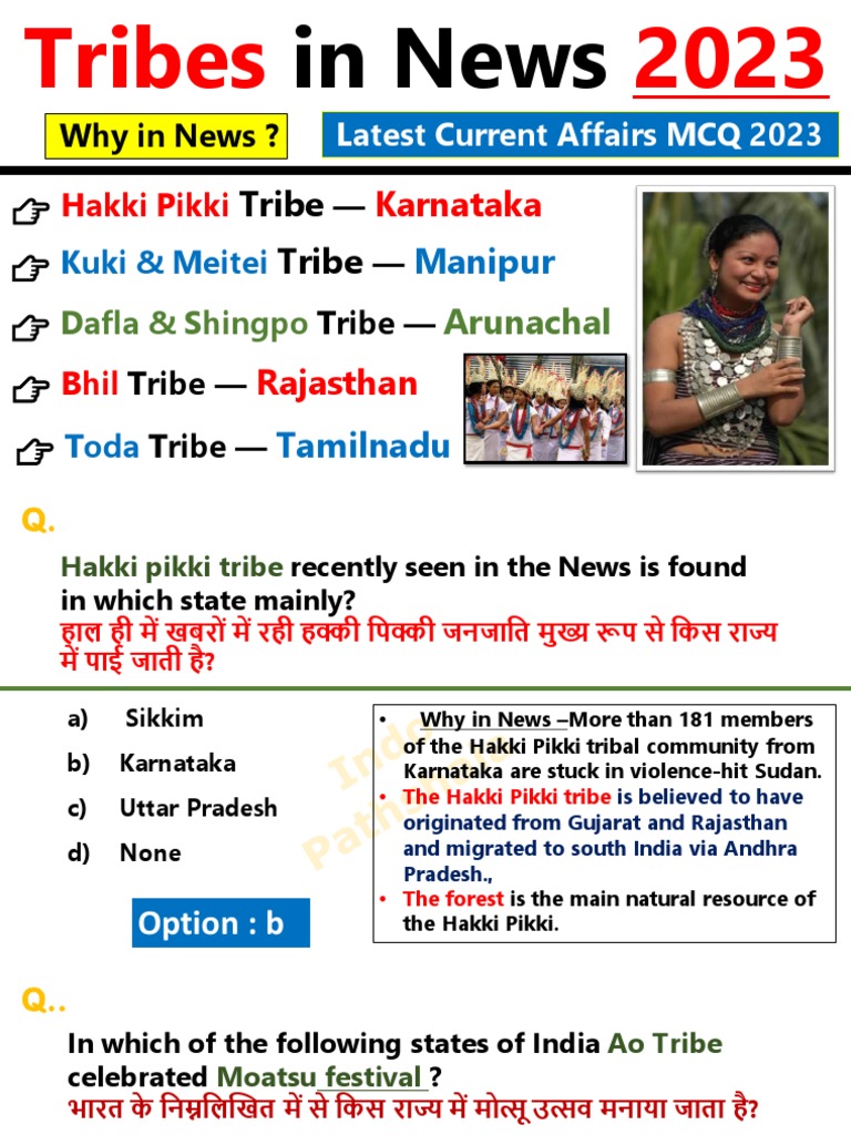 Tribes in News 2023 | PDF | Demographics Of India | South Asia