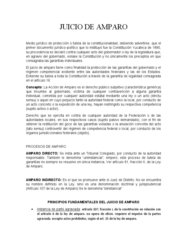 Juicio de Amparo | PDF | Caso de ley | Gobierno