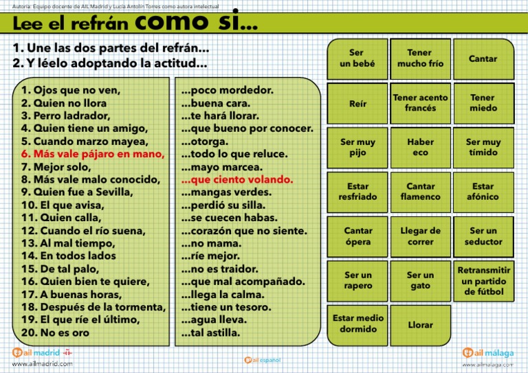 Actividad Como Si Imperfecto Subjuntivo Espanol Clase Ele | PDF
