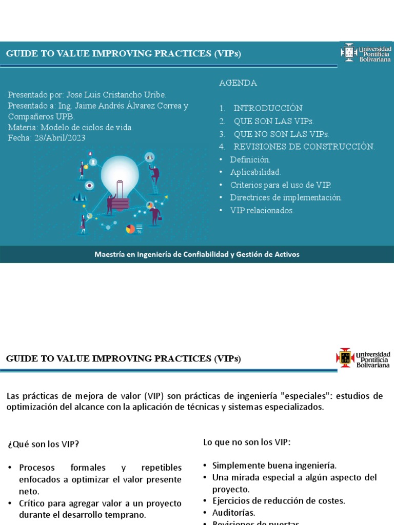 Expo VIPs Modelado LCC | PDF | Diseño | Ingeniería