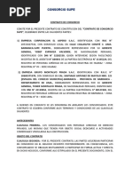Minuta de Constitución de Consorcio | PDF | Consorcio | Justicia