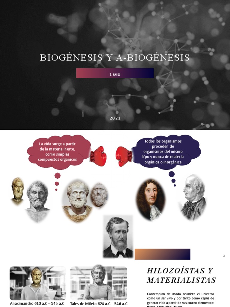 1. Biogénesis y Abiogénesis | PDF