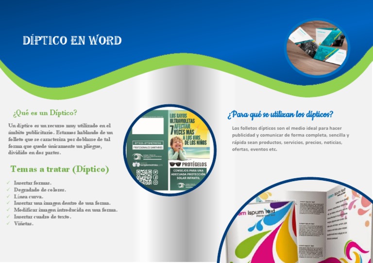 Diptico en Word | PDF
